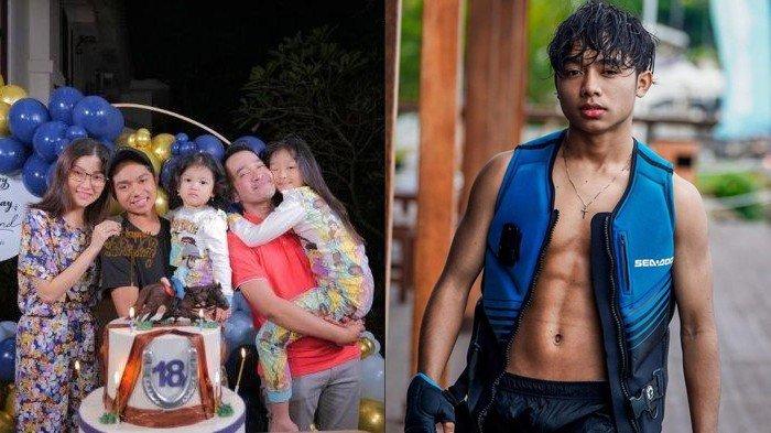 Betrand Peto Ulang Tahun ke-18, Beri Suapan Kue ke Ruben Onsu dan Sarwendah - Tribunlampung.co.id