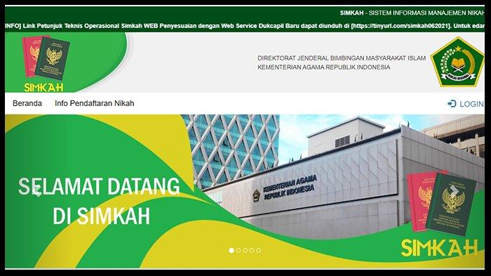 Panduan Login simkah.kemenag.go.id untuk Daftar Nikah Online Tahun 2021 ...