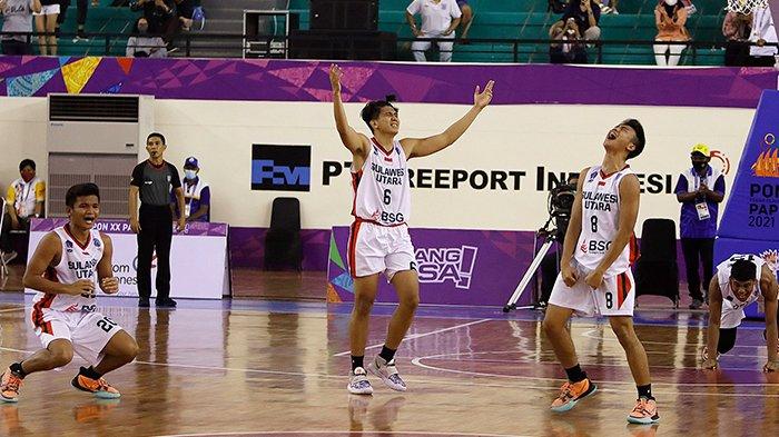 Catat Sejarah Baru, Tim Basket Putra Sulawesi Utara Tembus Final PON XX Papua 2021 ...