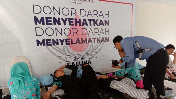 Gelar Donor Darah Tiga Bulan Sekali, Swiss-Belhotel Jadi Wadah Bagi Pendonor - Tribunlampung.co.id