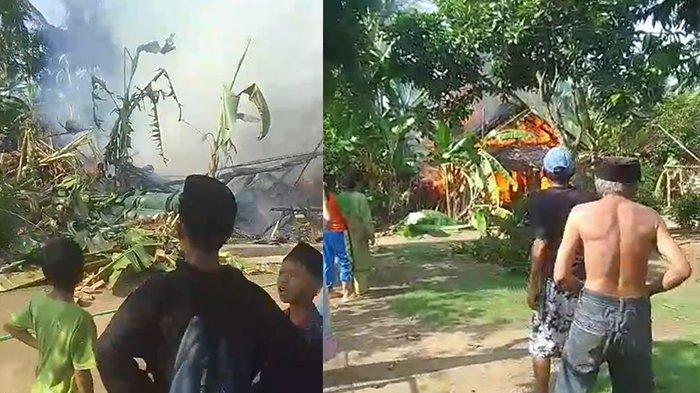 2 Rumah di Tanggamus Hangus Terbakar - Tribunlampung.co.id