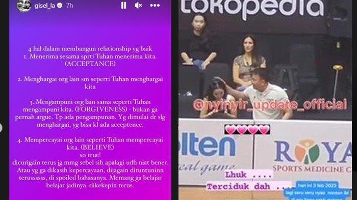 Nonton Basket Berdua, Gisella Anastasia Diduga Balikan dengan Wijin - Tribunlampung.co.id