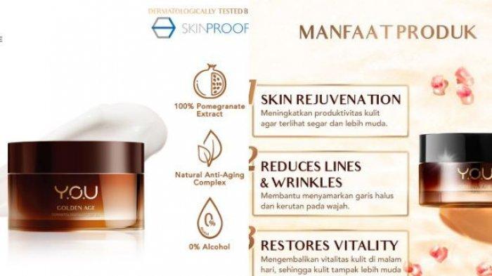 Harga YOU Golden Age Revitalizing Night Cream, Simak Promo Shopee 2021 ...