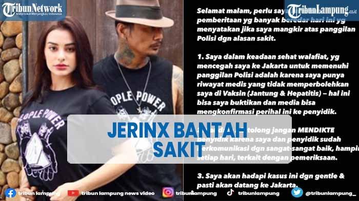 Jerinx Bantah Sakit, Alasan Tak Penuhi Panggilan Pemeriksaan karena ...