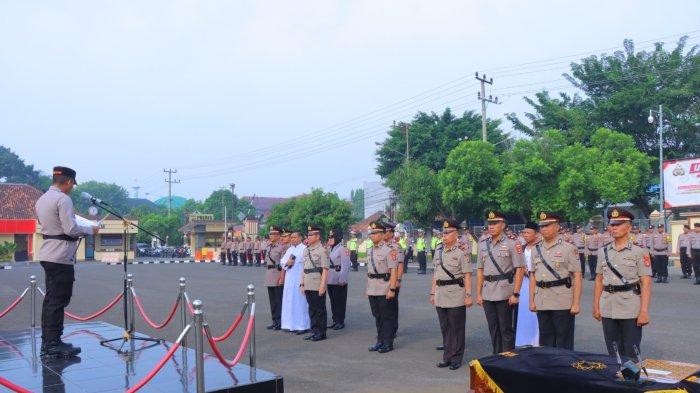 Kapolres Metro Polda Lampung Sertijab Kabag, Kasat dan Kapolsek - Tribunlampung.co.id