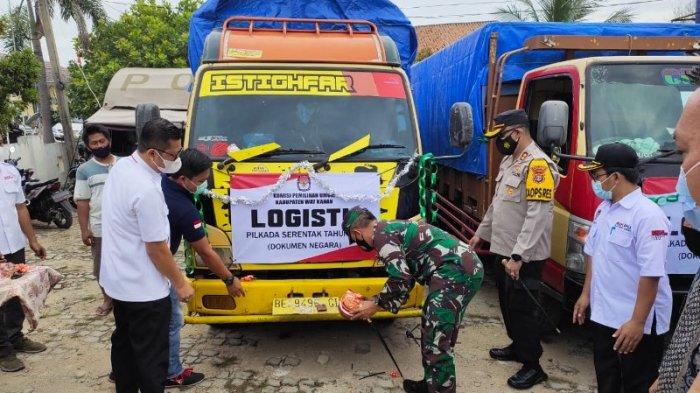 KPU Mulai Distribusikan Logistik Pilkada Way Kanan 2020 - Tribunlampung.co.id