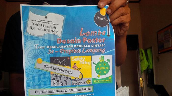Polda Lampung Gelar Lomba Desain Poster - Tribunlampung.co.id