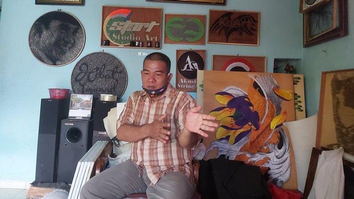 Mbah Surip, Pegiat String Art Asal Lampung Ajari Penyandang Disabilitas ...