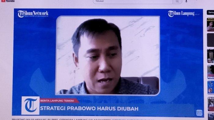 Pengamat Politik Lampung Robi Cahyadi Nilai Prabowo Bisa jadi Begawan Negara - Tribunlampung.co.id