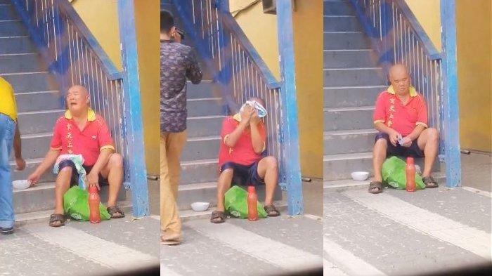 Pengemis Menangis saat Didekati Orang hingga Terungkap Wajah Aslinya ...