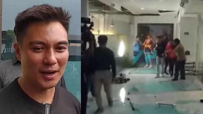 Baim Wong dan Anaknya Hampir Tertimpa Plafon Ambrol - Tribunlampung.co.id