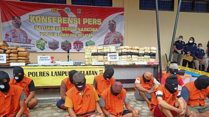 Penyelundupan Narkoba di Lampung Selatan, Ratusan Kilo Narkoba Jadi Barang Bukti - Tribunlampung ...