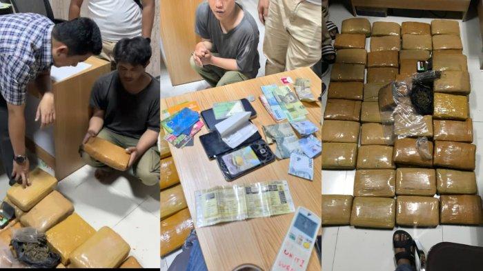 Ditintelkam Polda Lampung Amankan 2 Kurir Pembawa 53 Kg Ganja ke ...