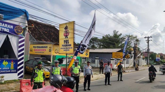 Polres Metro Polda Lampung Pantau Lalu Lintas, Antisipasi Kemacetan Arus Balik Lebaran ...