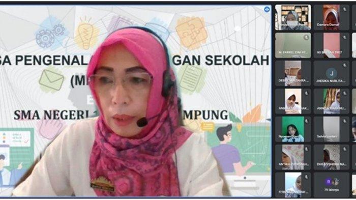 SMA Negeri 15 Bandar Lampung Gelar MPLS Secara Daring - Tribunlampung.co.id