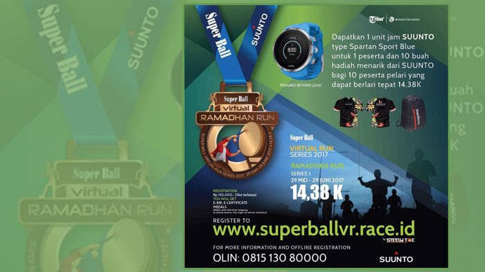 Superball Ramadhan Virtual Run Berhadiah Medali dan Jam Tangan Keren ...