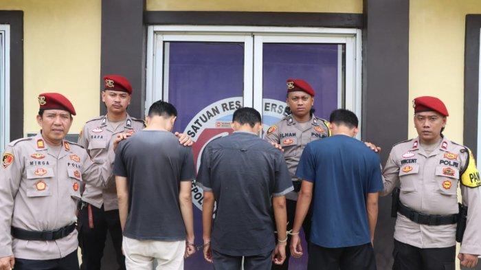 Polres Tanggamus Lampung Tangkap 3 Pengedar Narkoba - Tribunlampung.co.id