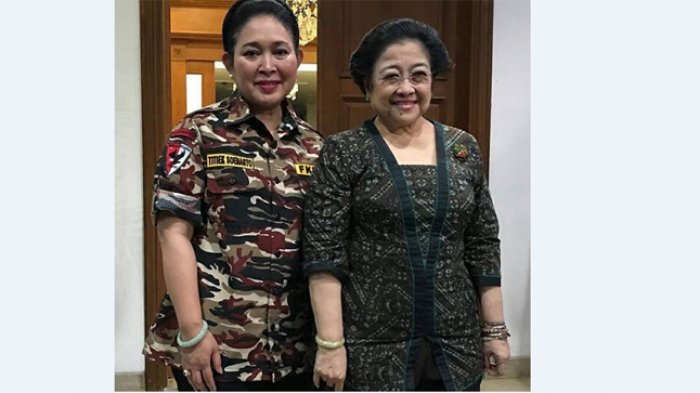 Titiek Soeharto Mantan Istri Prabowo "Tampak Mesra" dengan Megawati, Ada Apa? - Tribunlampung.co.id