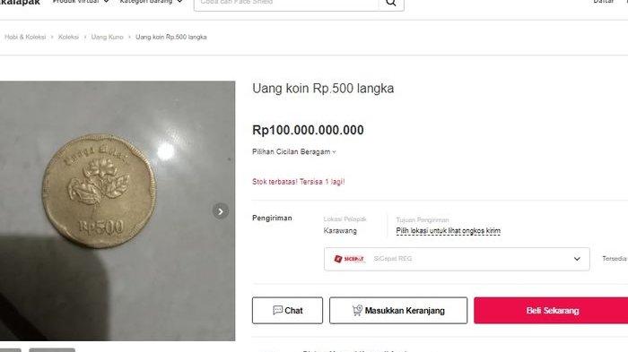 Bikin Geger, Bukan Barang Langka Koin 500 Rupiah Dijual di Marketplace ...