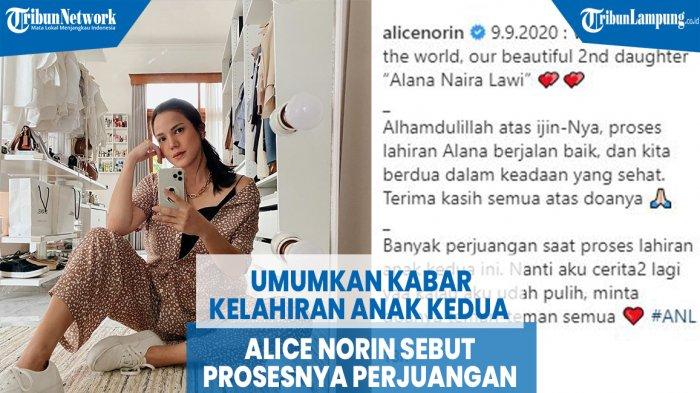 VIDEO Umumkan Kabar Kelahiran Anak Kedua, Alice Norin Sebut Prosesnya ...