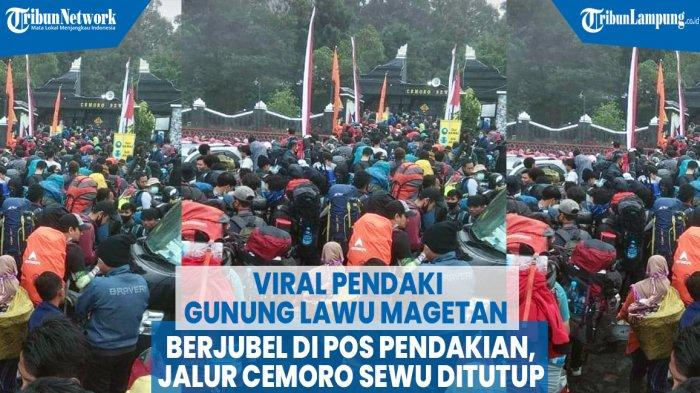 VIDEO Viral Pendaki Gunung Lawu Magetan Berjubel di Pos Pendakian ...