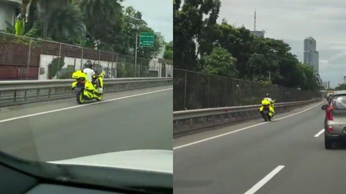 VIRAL Pengendara Motor Masuk Tol Diduga Gara-gara Ikuti Google Maps - Tribunlampung.co.id