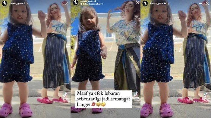 Aksi Zaskia Gotik Joget TikTok Pakai Sarung Jadi Sorotan - Tribunlampung.co.id
