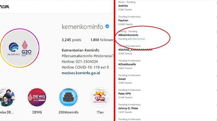 Ketika IG Kominfo Banjir Hujatan & Tagar BlokirKominfo Trending Dampak Steam Hingga PayPal ...