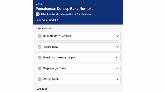 Kunci Jawaban Post Test Buku Nonteks Bermutu dan Bagaimana ...