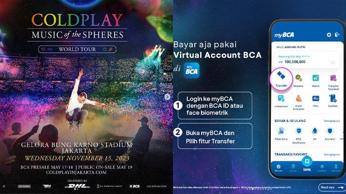 Cara Beli Tiket Konser Coldplay Jakarta Lewat BCA Virtual Account ...