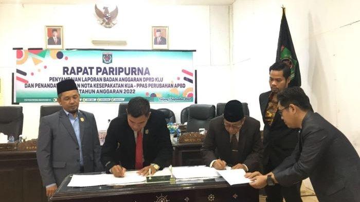 DPRD dan Pemkab Lombok Utara Sepakati KUA-PPAS Perubahan APBD 2022 - Tribunlombok.com