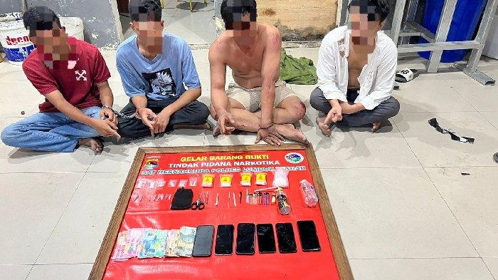Hendak Transaksi Sabu, 4 Pria di Lombok Tengah Dibekuk Polisi - Tribunlombok.com