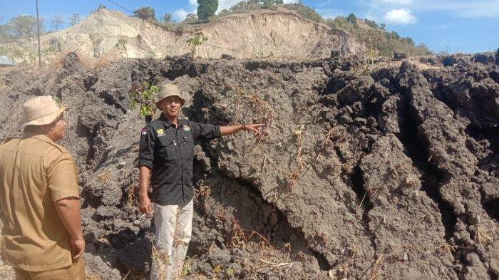 Ketinggian Gundukan Tanah Akibat Retakan di Bima Capai 2,5 Meter bak ...