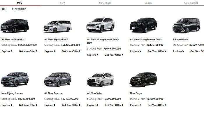 Daftar Harga Mobil Toyota Terbaru Bulan Januari 2025 Terlengkap: LCGC Naik, Toyota Calya Rp 169 ...