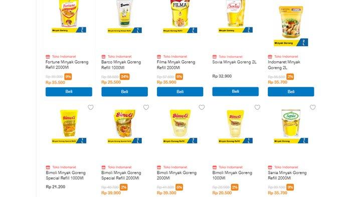 Harga Minyak Goreng di Alfamart dan Indomaret Hari Ini Senin 27 Maret 2023: Sania 2L Diskon 4 ...