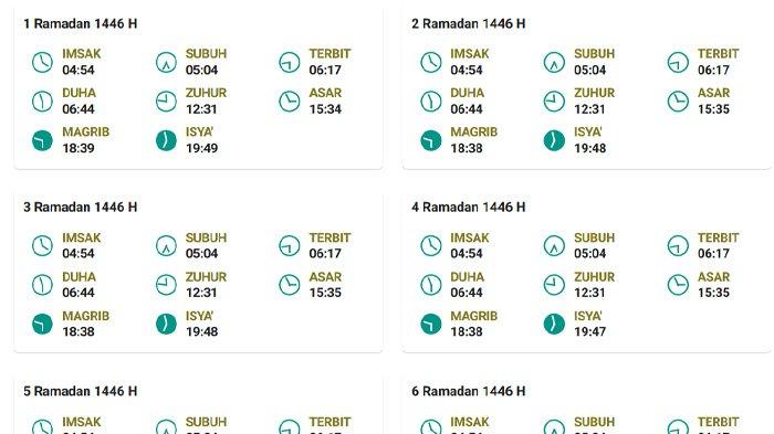 Jadwal Puasa Ramadan 2025 Versi Muhammadiyah Lengkap dengan 43 Link Download Jadwal Buka dan ...