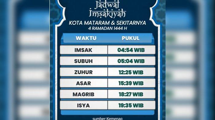 Jadwal Buka Puasa Ramadhan 2023 NTB, Minggu 26 Maret 2023: Kabupten Lombok Tengah Pukul 18.26 ...