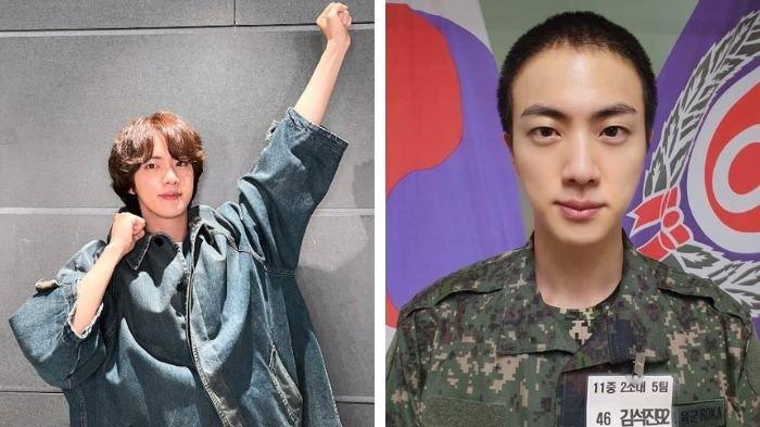 VIRAL! Foto Jin BTS dengan Kepala Botak, Resmi Ikut Wamil dan Akan ...