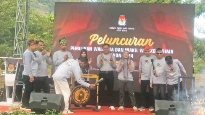 KPU Kota Bima Luncurkan Pilkada 2024, Ajak Masyarakat Buang Stigma Negatif - Tribunlombok.com