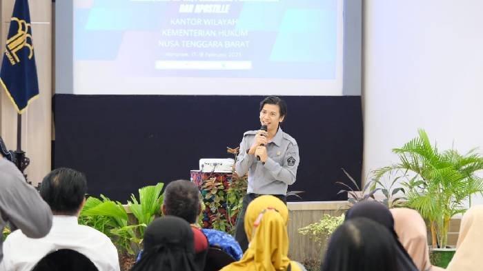 Kanwil Kemenkum NTB Gelar Sosialisasi Pendaftaran Merek, Hak Cipta, dan Apostille - Tribunlombok.com