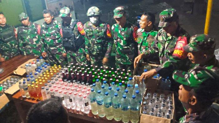 Kodim 1608 Bima Sita Ratusan Botol Miras untuk Berantas Penyakit Sosial - Tribunlombok.com