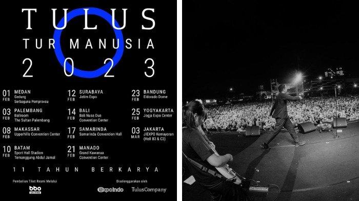 Konser Tulus Tur Manusia 2023: Lokasi, Waktu dan Tempat Beli Tiket ...