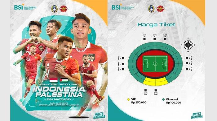 Link Beli Tiket Timnas Indonesia vs Palestina: Harga Kategori Ekonomi ...
