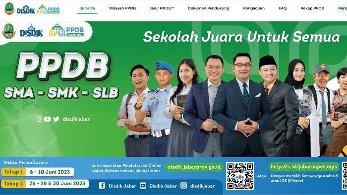 Cara Daftar dan Login Link ppdb.jabarprov.go.id, PPDB Jabar 2024 SD, SMP, SMA dan SMK Segera ...
