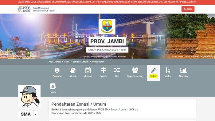 Login Link jambi.siap-ppdb.com, Pendaftaran PPDB Jambi 2023 SMA dan SMK ...