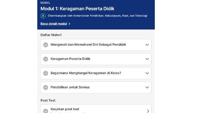Kunci Jawaban Post Test Modul 1 Pendidikan Berjenjang Pendidikan