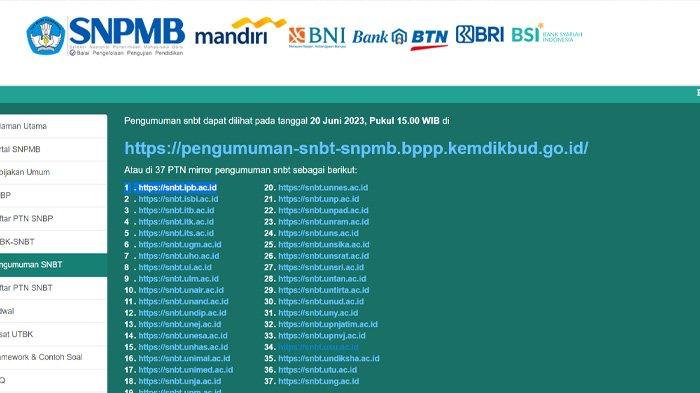 Cara Login Link pengumuman-snbt-snpmb.bppp.kemdikbud.go.id, Cek Pengumuman SNBT 2023 Selasa 20 ...