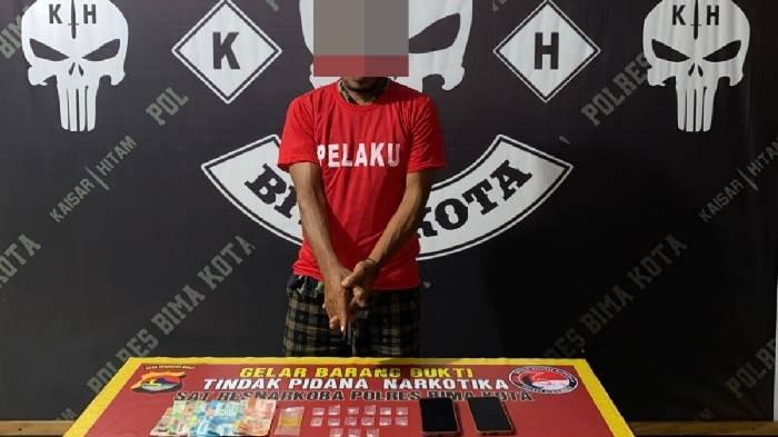 Polres Bima Kota Gulung Pengedar Sabu dengan 15 Paket Siap Edar - Tribunlombok.com