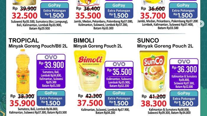 Harga Minyak Goreng di Alfamart dan Indomaret Hari Ini Jumat 17 Maret 2023: Bimoli Tropical ...