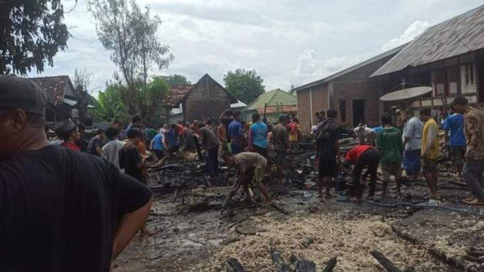 Enam Unit Rumah di Bima Terbakar, Kerugian Ditaksir Ratusan Juta - Tribunlombok.com